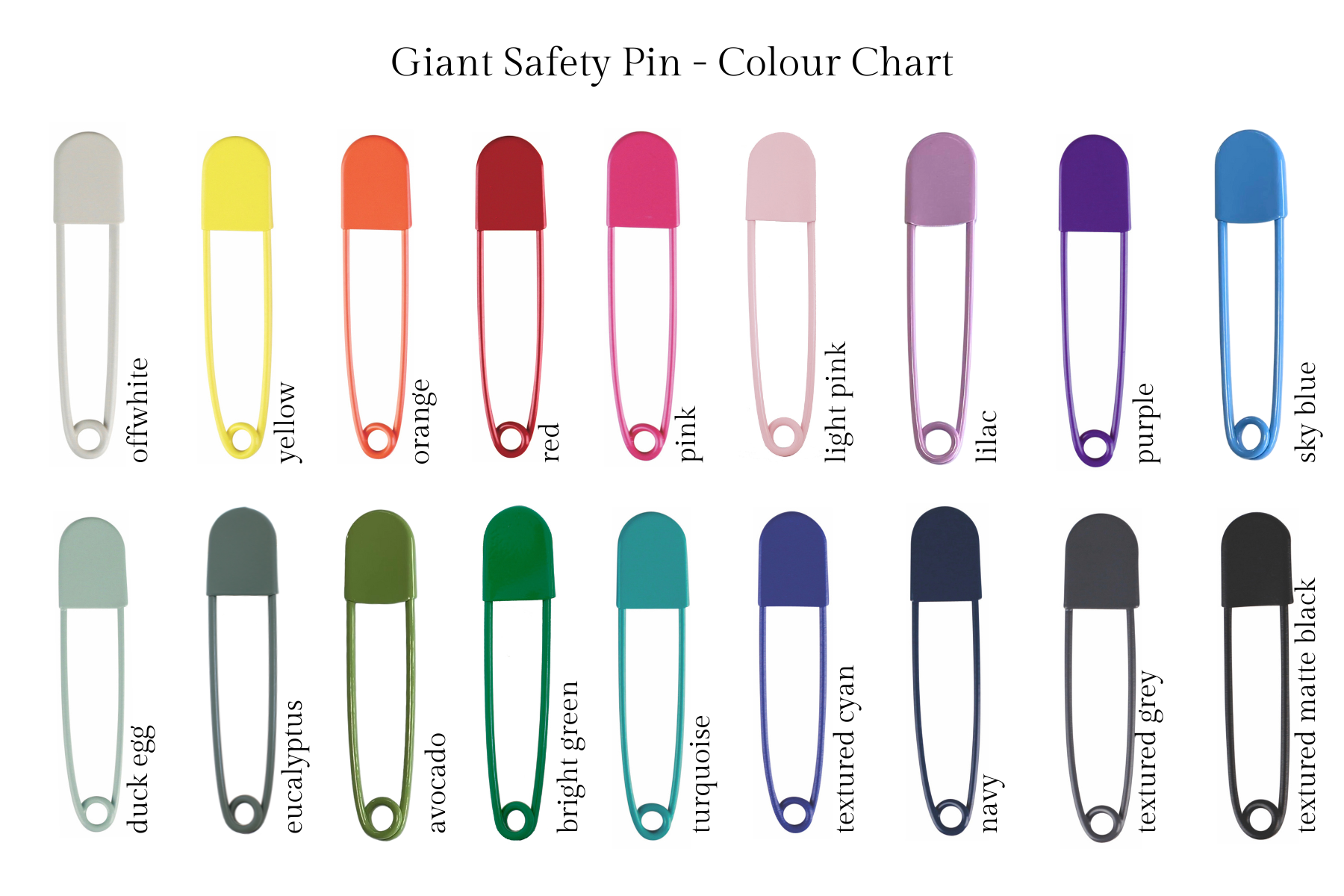 Days of August - Giant Safety Pins | Zhuzh 1/255 South Terrace South ...